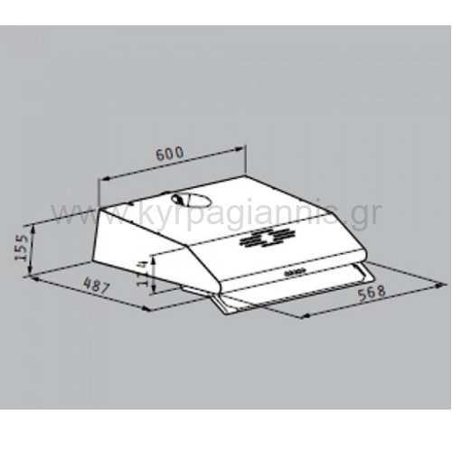 ΑΠΟΡΡΟΦΗΤΗΡΑΣ ΑΠΛΟΣ 60cm ESSENTIAL PYRAMIS καφέ | ΑΦΟΙ ΚΥΡΠΑΓΙΑΝΝΗ Ο.Ε.